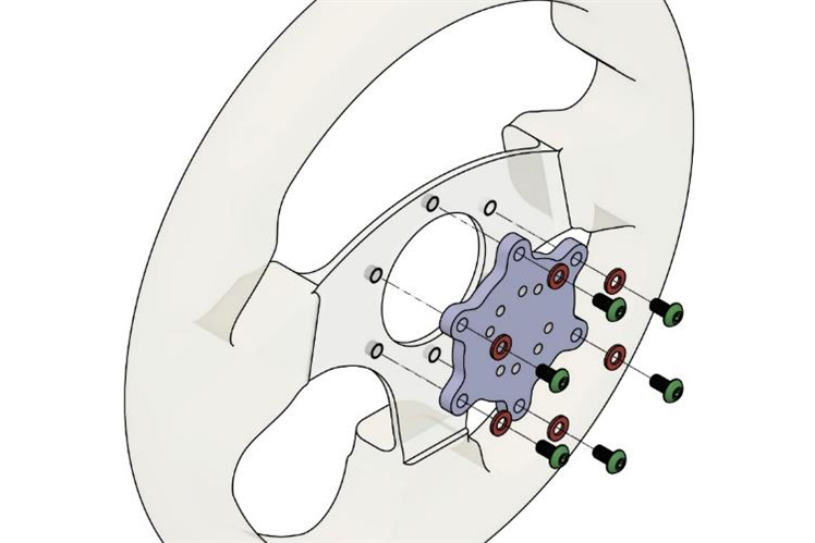 Installing Quick release to a wheel - Simucube Online Guide